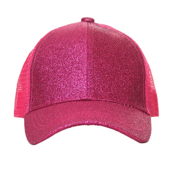 C.C | Accessories | Cc Children Glitter Ponytail Mesh Baseball Cap ...